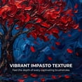 XaaKee Canvas Wall Art Prints Bright Crimson Canopy Abstract Botanical ...
