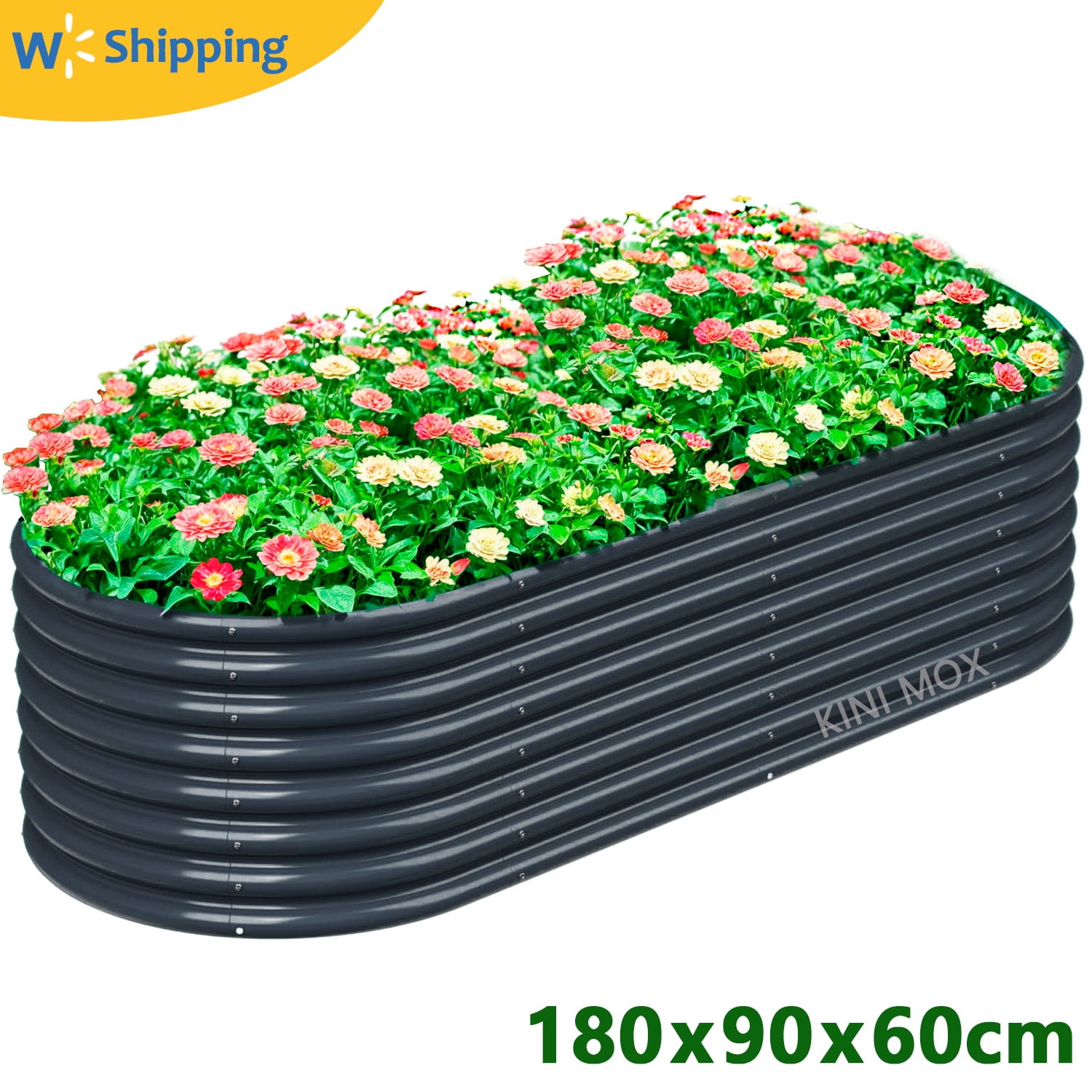 Click here for Ca Kinishop 6x3x2ft Gray Raised Garden Beds Outdoo... prices