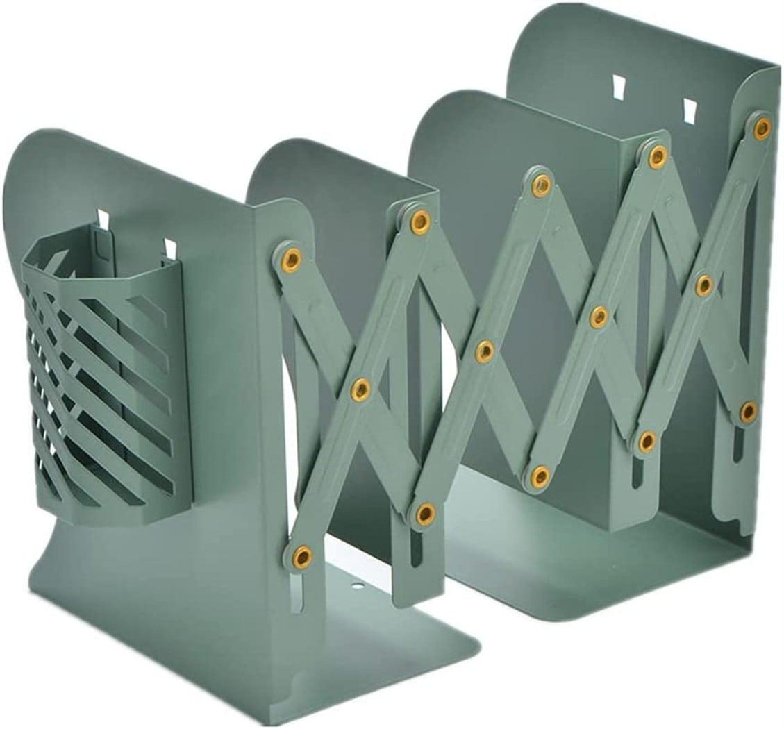 Adjustable Bookends, Happon Book Ends for Heavy Books, Expandable Book ...