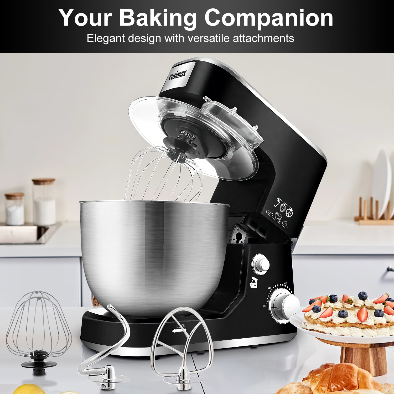 Click here for Cusimax Dough Mixer Tilt-Head Electric Mixer - 5-Q... prices