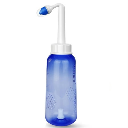 Transemion Neti Pot Refillable Plastic Sinus Resin Bottle with Stick ...