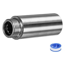 Uxcell Stainless Steel Shower Head Extender, Male to Female Thread ...