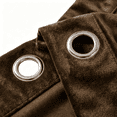 2 Panels Crushed Velvet Light Filtering Window Curtains, Grommet ...