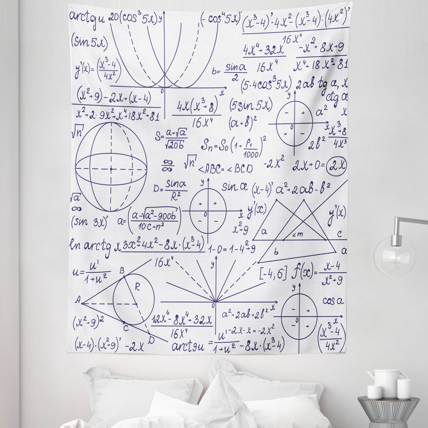 Modern Tapestry, Genius Smart Student Math Geometry Science Numbers ...