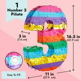 Rainbow 3rd Birthday Pinata, Fiesta/ Cinco de Mayo Party Supplies ...