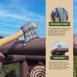 XJUMP Outdoor Inflatable Axe Toy Kit, Backyard Sports Toss Game with ...