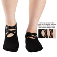 COOPLUS Non Slip Pilates Socks With Grips Straps For Women Yoga ...