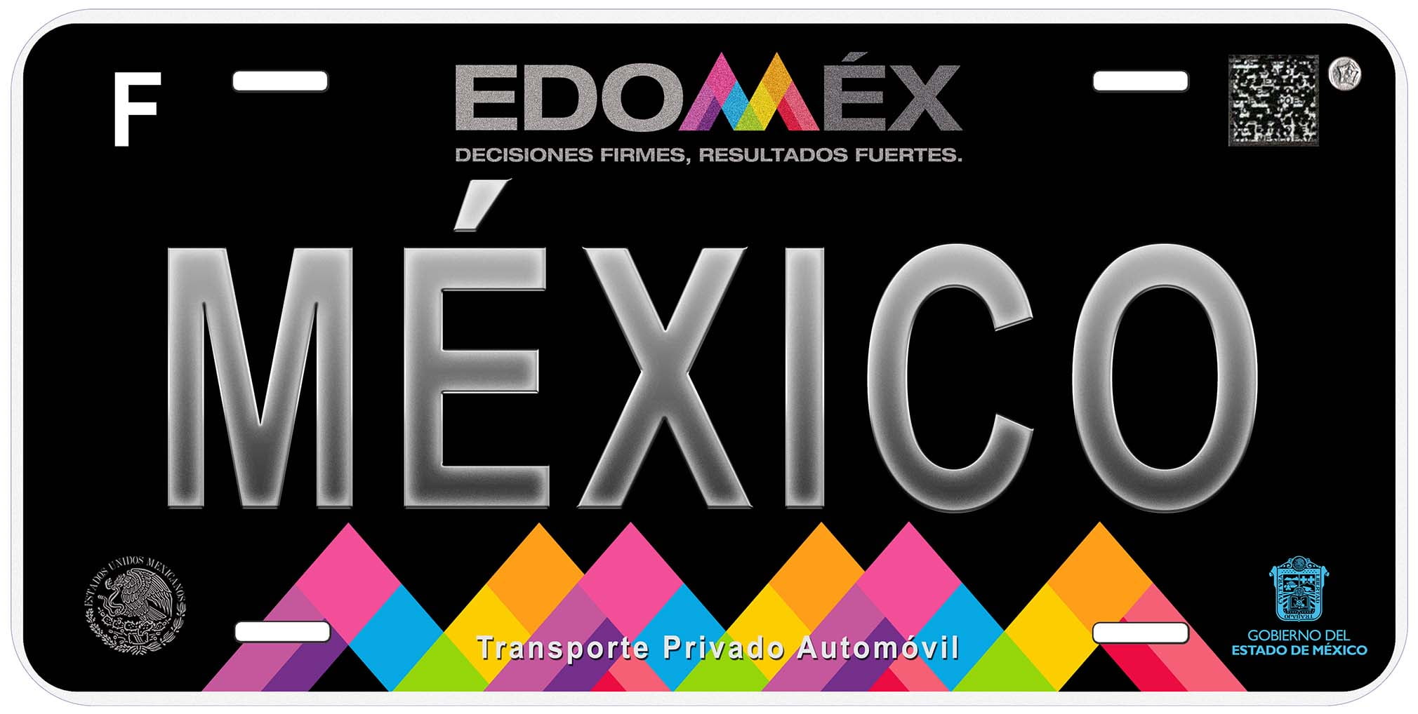 Black Edomex Mexico Novelty Car License Plate - Walmart.com