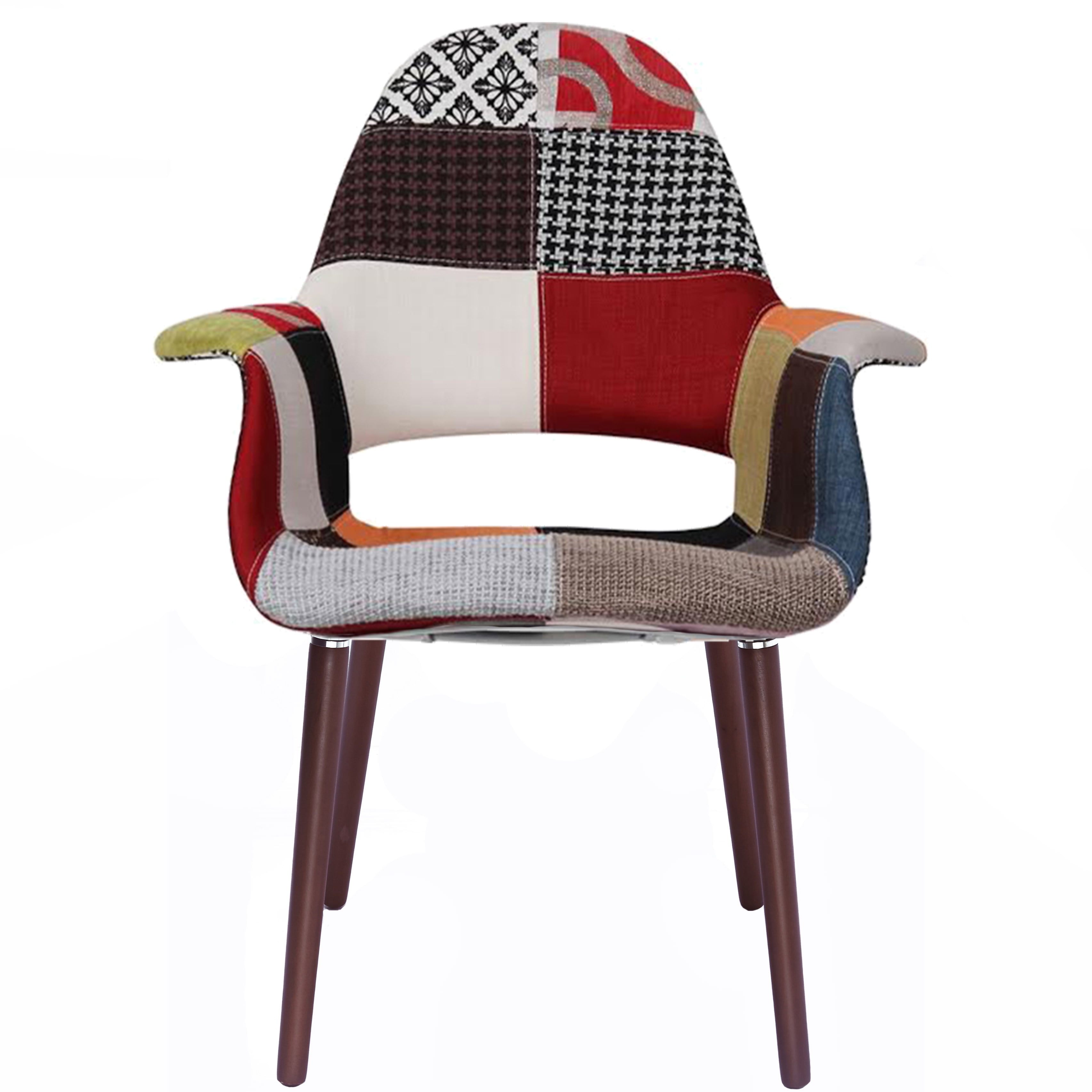 Homelala - Organic Upholstered Hand Woven Patchwork Pattern Fabric ...
