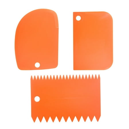 Cake Scraper Smoother Tool Set, Cake Smoothing Cutter Plate Tool Combo ...