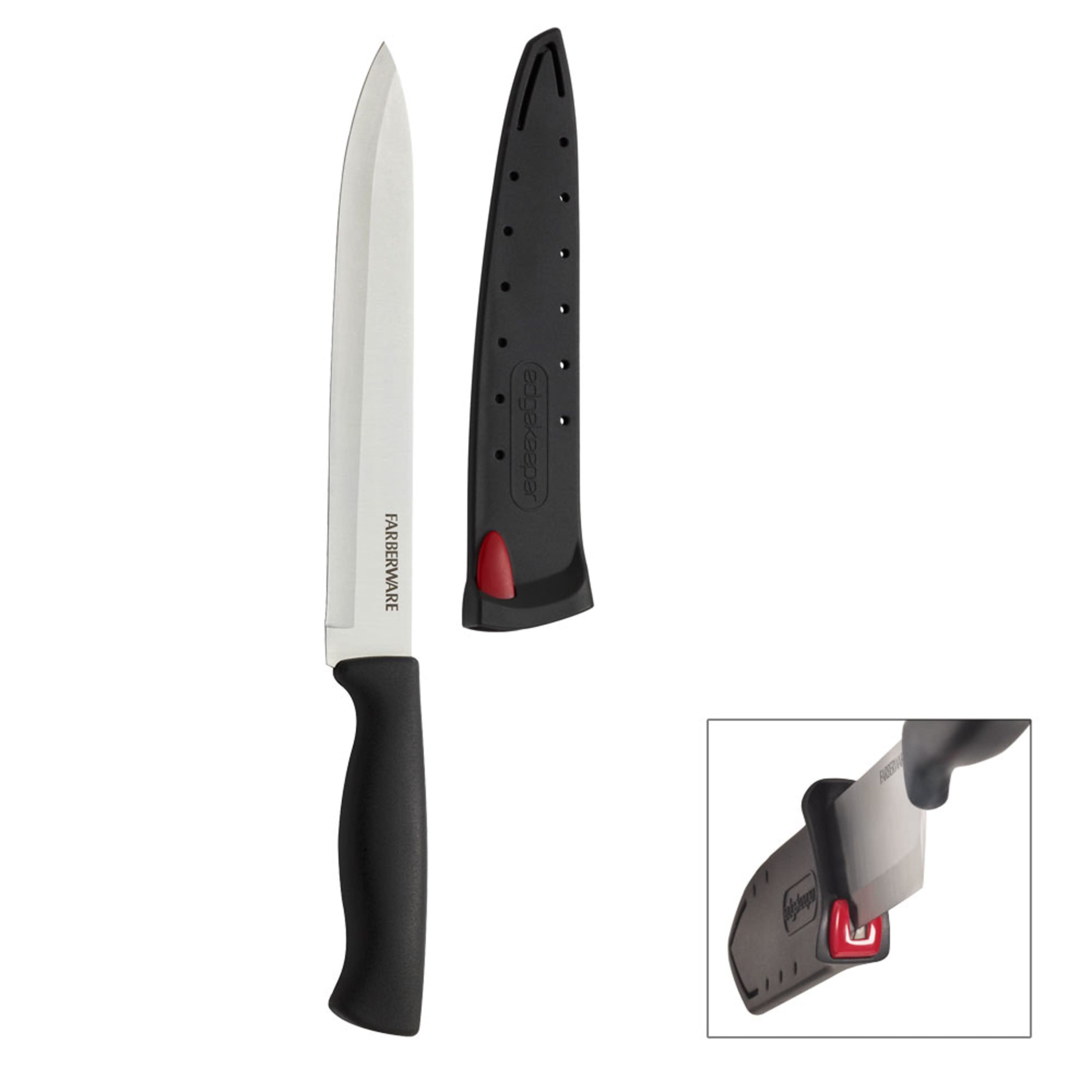 Farberware Edgekeeper 8-inch Slicer with Self-Sharpening Sheath ...