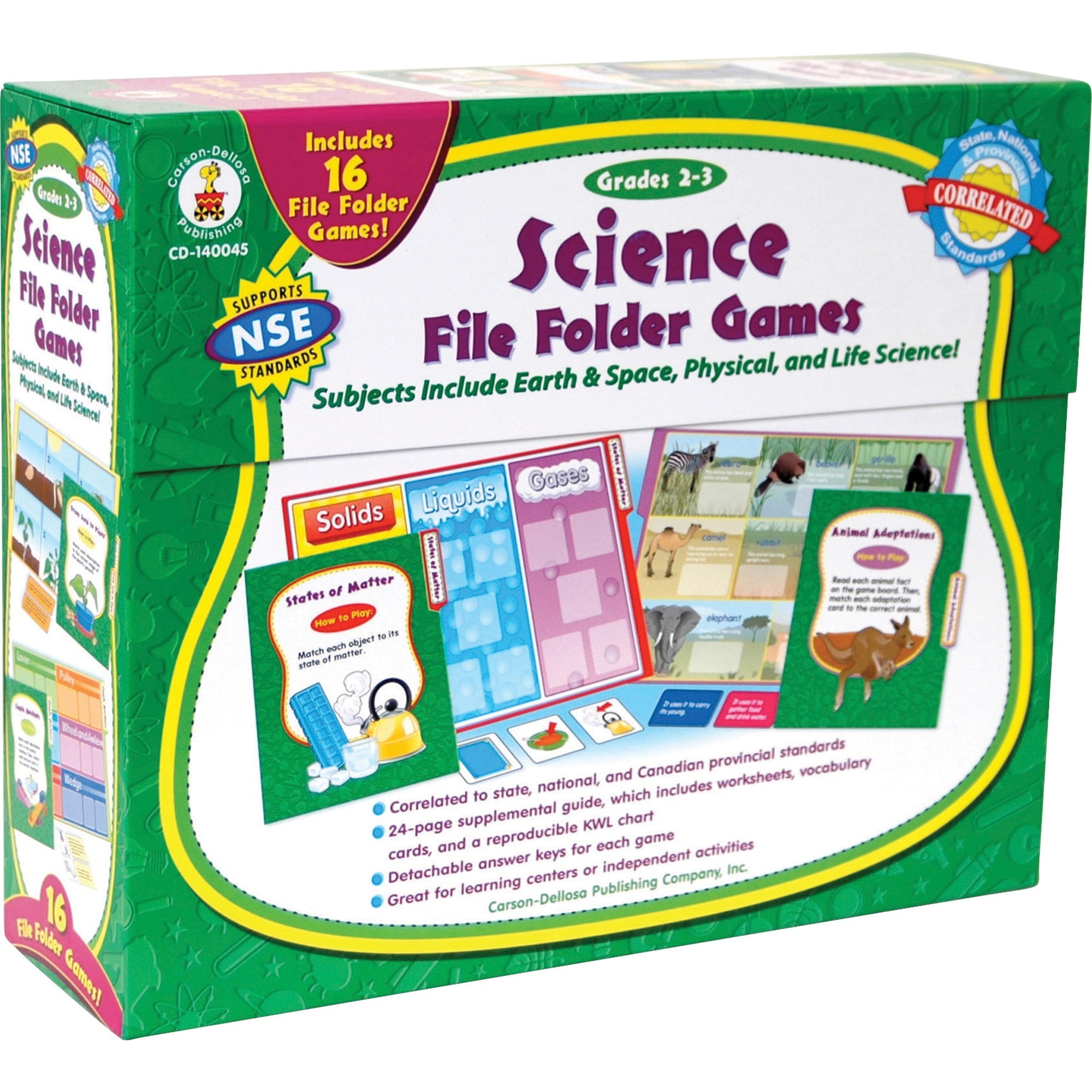 Carson-Dellosa, CDP140045, Science File Folder Games, 1 Each, Multi ...