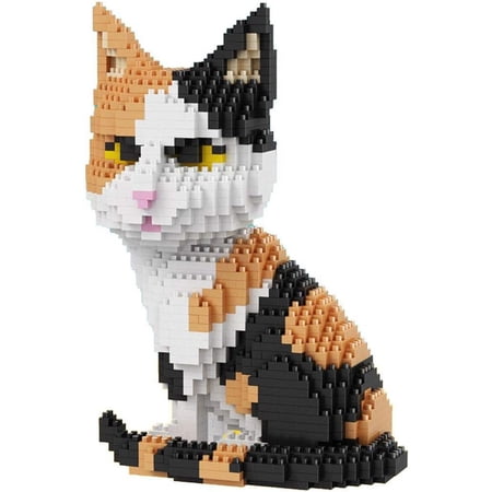 SHENMO Cat Sitting, Figure to Assemble with nanoblocks 1300 pieces ...