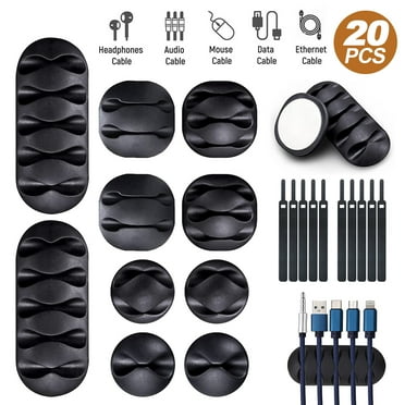 Rok Hardware 10 Pack Cable Organizer, Wire Hiding Holder, Multipurpose ...