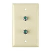 Construct Pro Wall Plate with Single F-81 Connector (Color: Ivory ...