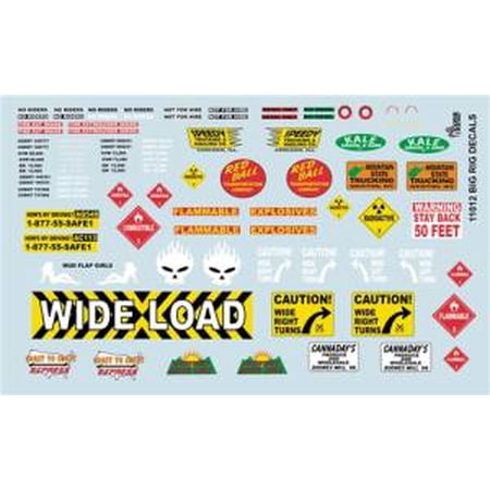 1/24th, 1/25th Scale Decals: Big Rig Decals | Walmart Canada