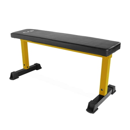 CAP Barbell Flat Weight Bench, Yellow | Walmart Canada