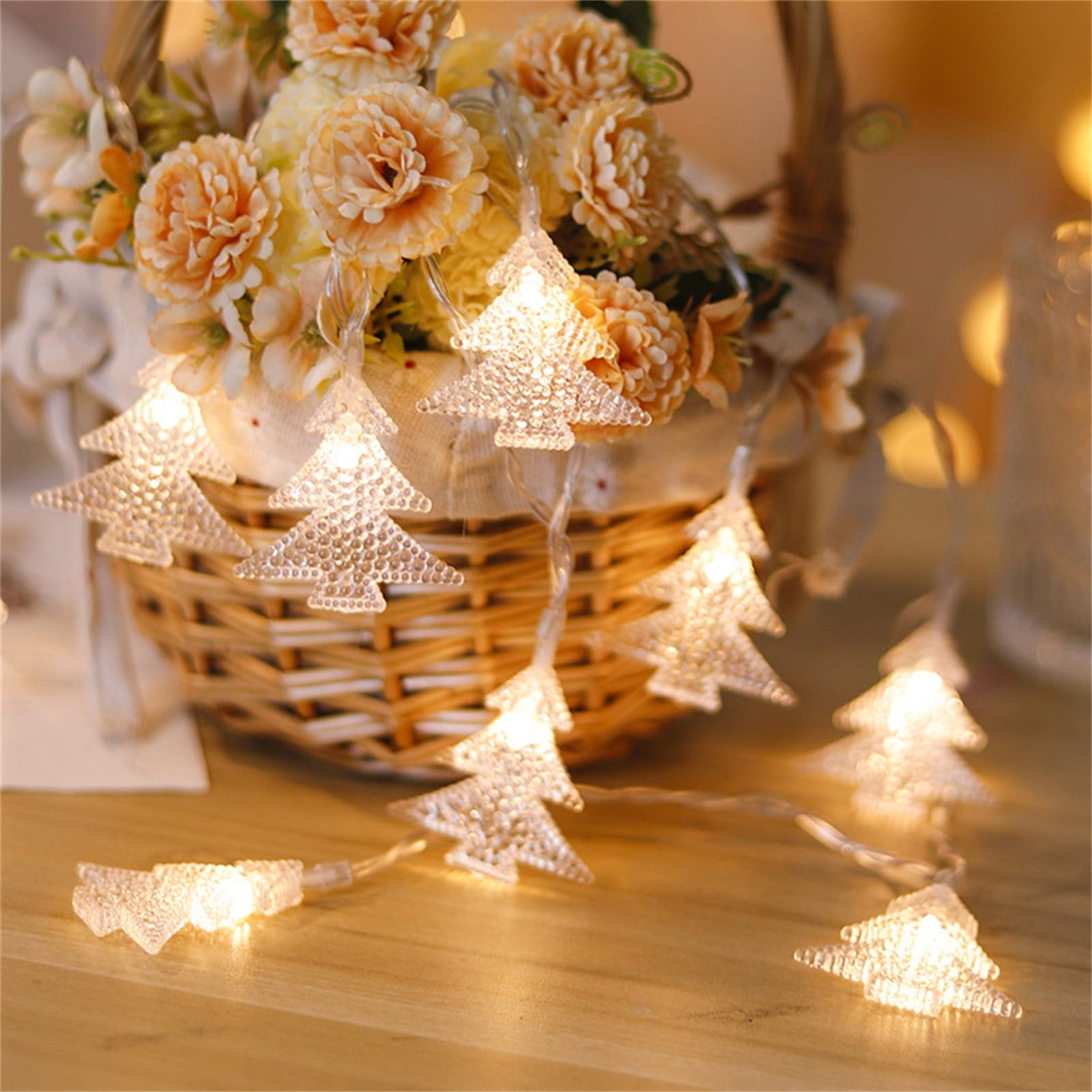Xihbxyly Luces Led para Árbol de Navidad, Cadena a Pilas, Diseño ...