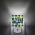 Blue Truck Yellow Sunflower Plug-in LED Night Lights Grey Check Auto ...