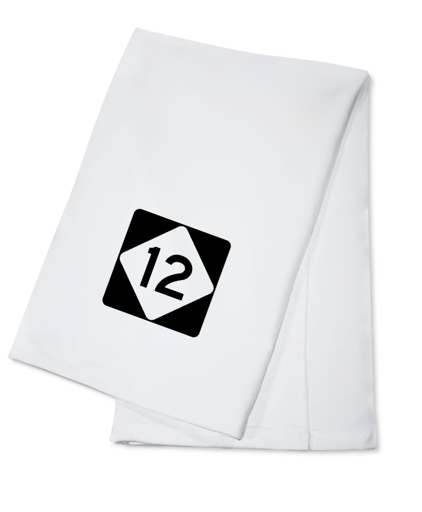 North Carolina, Highway 12, Road Sign (100% Cotton Tea Towel ...