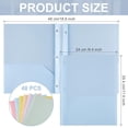 48 Pcs Purple Plastic Folders with 2 Pockets, 3 Prongs, and Card Slot ...