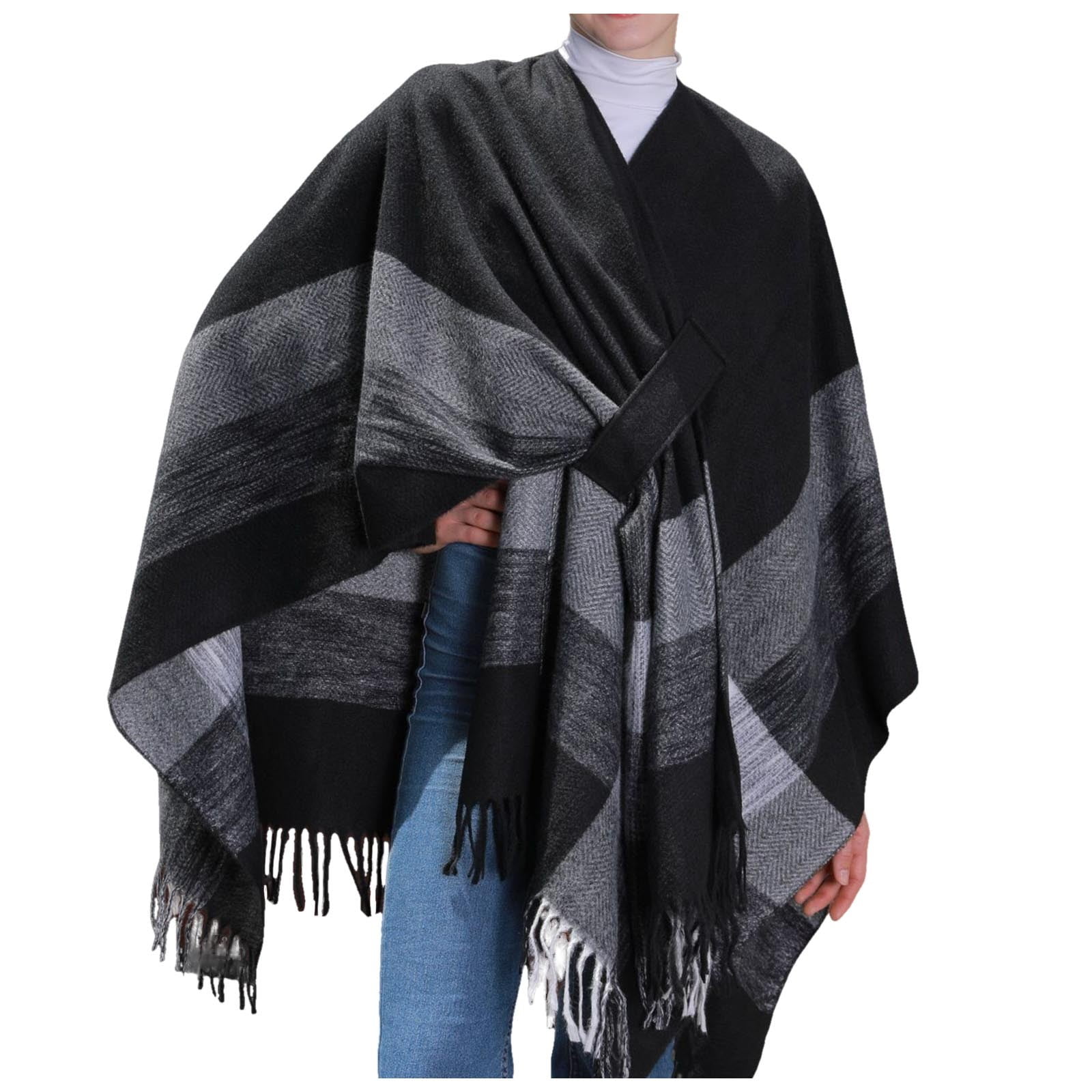 Click here for Hhscaclothing Womens Warm Shawl Wrap Cape Winter C... prices