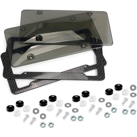 Auto License Plate Number Car Shield Kit Clear Tinted Acrylic Cover ...