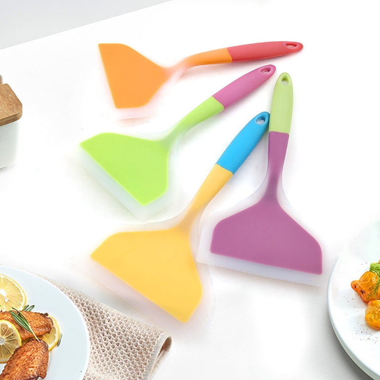 Material Soft Edge Turner 2-Pack Wide Silicone Spatulas - Flexible ...