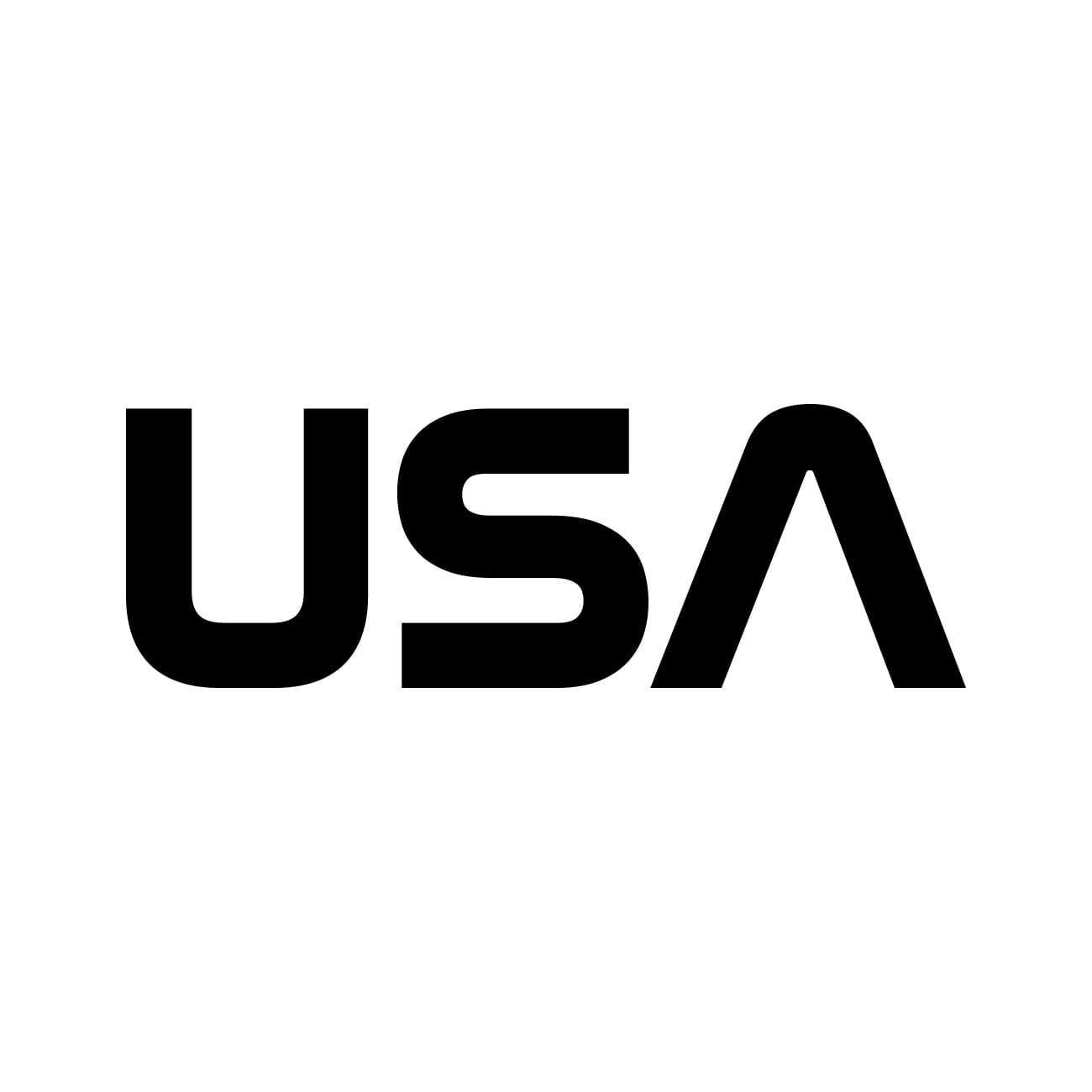 NASA Font USA Sticker Decal Die Cut - Self Adhesive Vinyl ...