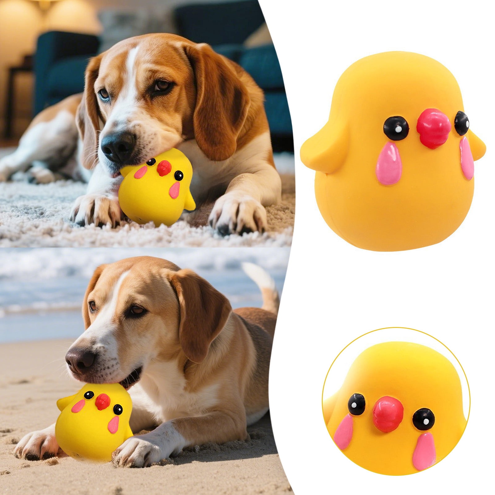 Click here for Vivavault Interactive Squeaky Latex Dog Toy For Pl... prices