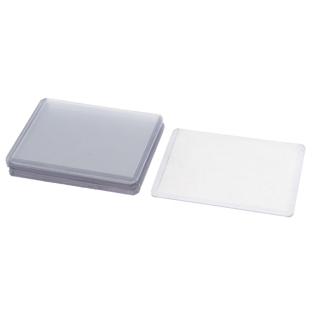 Unique Bargains Clear B8 Picture Photo Name Tag Card Sleeves Protector ...