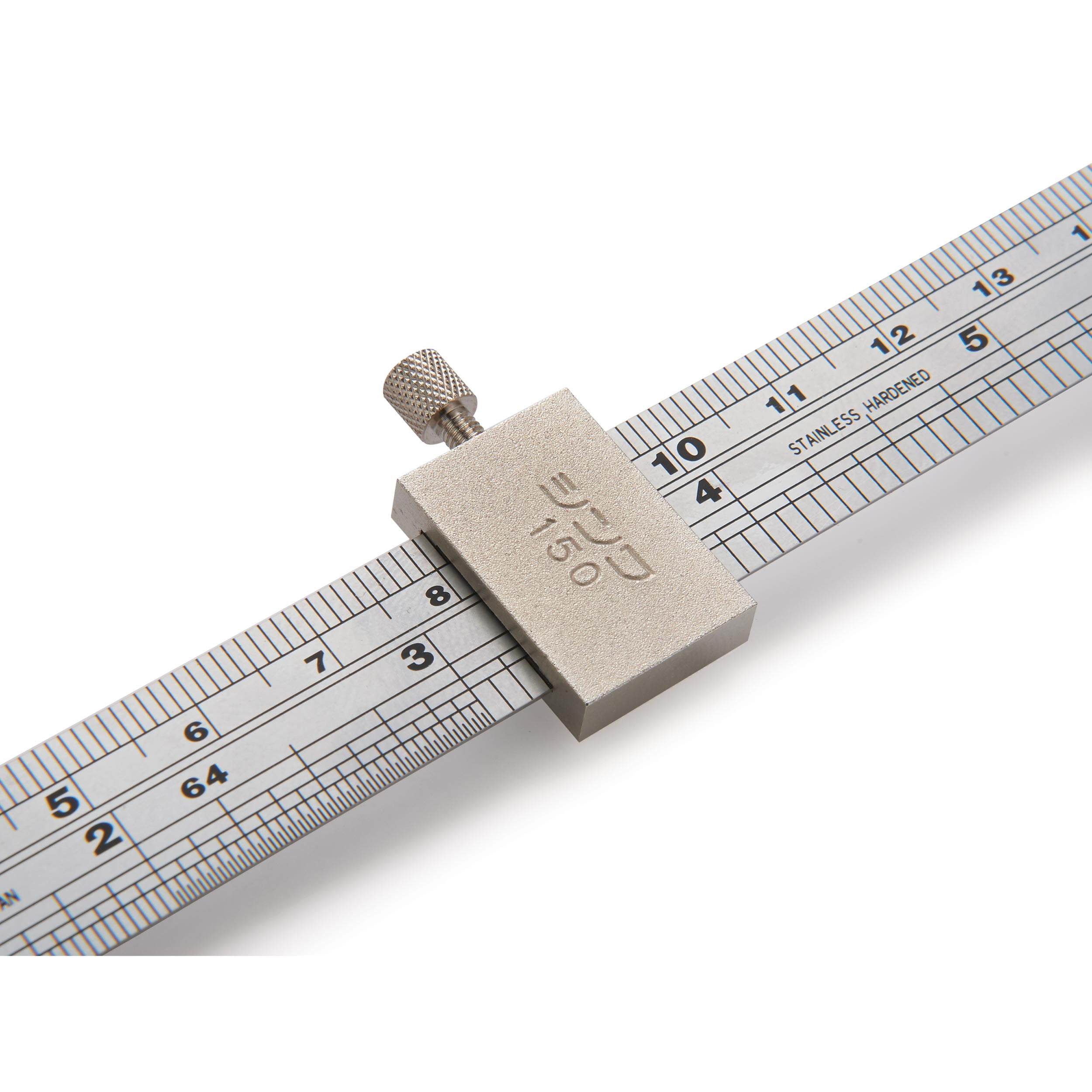 Shinwa Stainless Steel 6" Ruler Stop – Steel Ruler Sold Separately ...