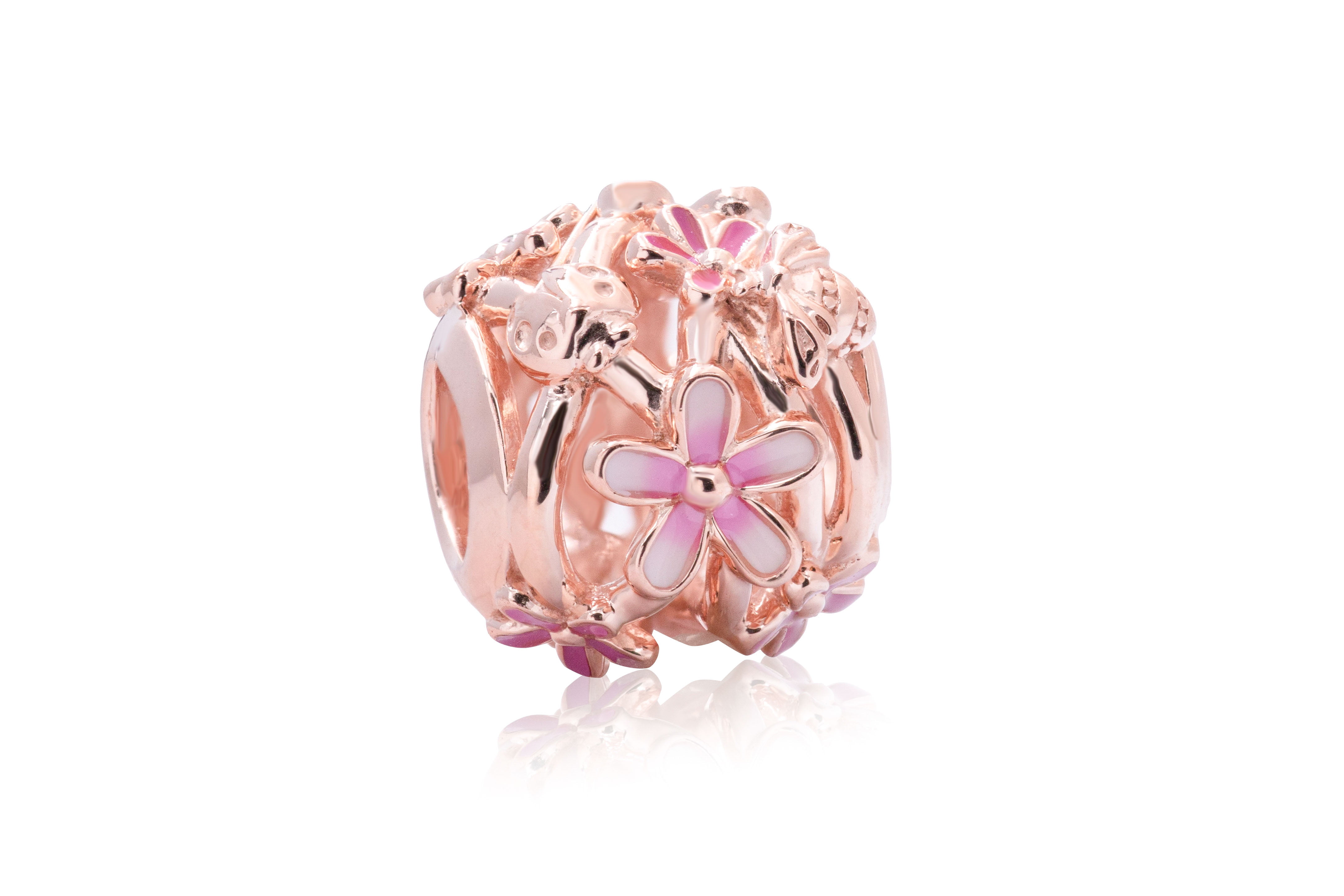 PANDORA Openwork Pink Daisy Flower Charm - Walmart.com