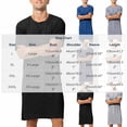 AGKIZG Men Summer Casual Home Robe Short Sleeve Crew Neck Thin ...
