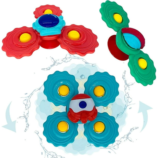 Baby Bath Toys,suction Cup Spinner Toys,window Travel Toys For Toddler ...
