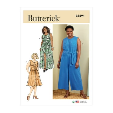 Butterick Sewing Pattern 6896 - Women's Top, Size: W2 (20W-22W-24W-26W ...