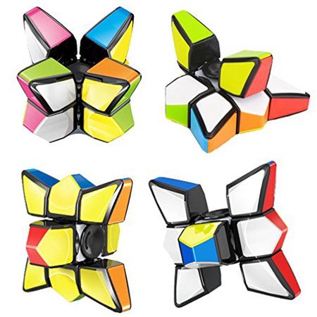 Fidget Spinner 1X3X3 Speed Cube 2 In 1 Stickerless Brain Teasers Magic ...