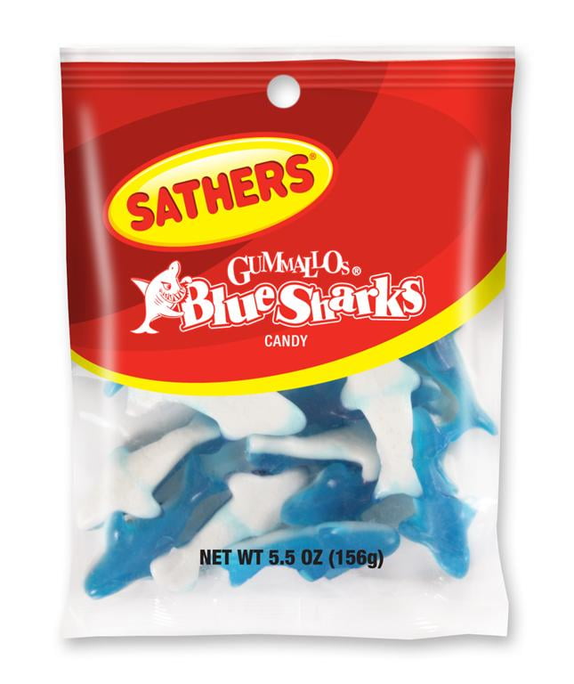 Sathers Blue Gummi Sharks, 5.5 Oz. - Walmart.com