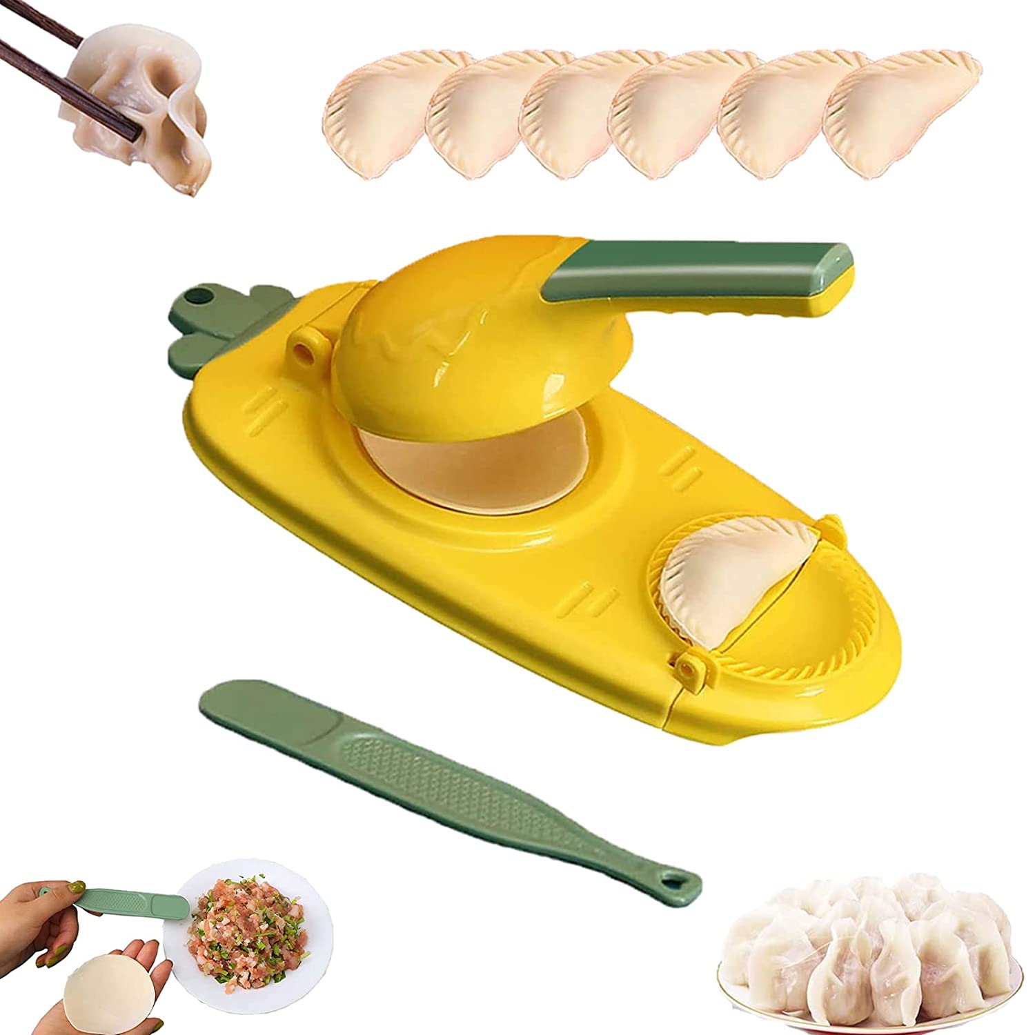 2 In 1 Dumpling Maker ,2023 New Kitchen DIY Dumpling Maker Manual ...