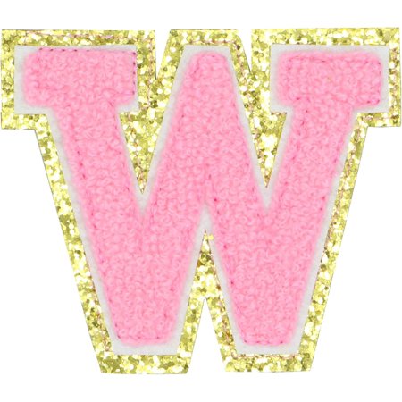English Letter W Iron On Repair Patches Alphabet Sewing Appliques ...
