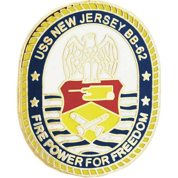 U.S. Navy USS New Jersey Pin 1" - Walmart.com - Walmart.com