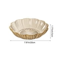 Japceit Crystal Fruit Bowl Centerpiece, Clear Glass Candy Dish, High ...
