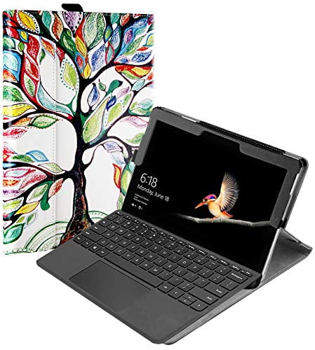 Microsoft Surface Go Folio Case, Compatible with Type Cover Keyboard ...