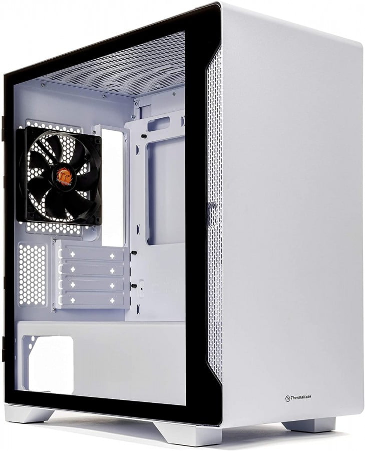 Thermaltake S100 White Tempered Glass Computer Case - Walmart.com