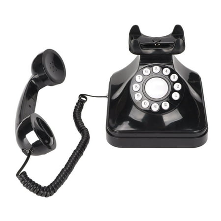 Retro Telephone, Black Decorated Flash Memory Function Backup Function ...