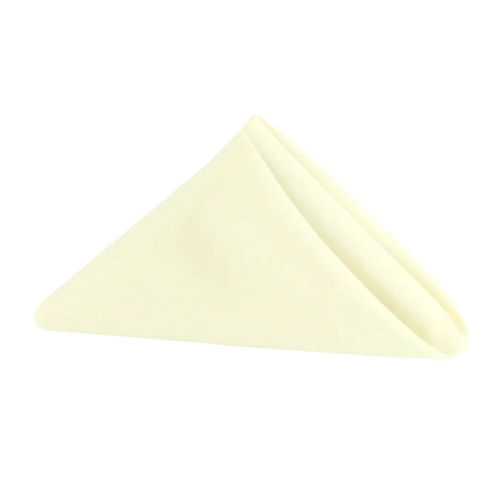Economy Cloth Napkin 100% Polyester Dinner Table Napkin Hemmed Edges ...