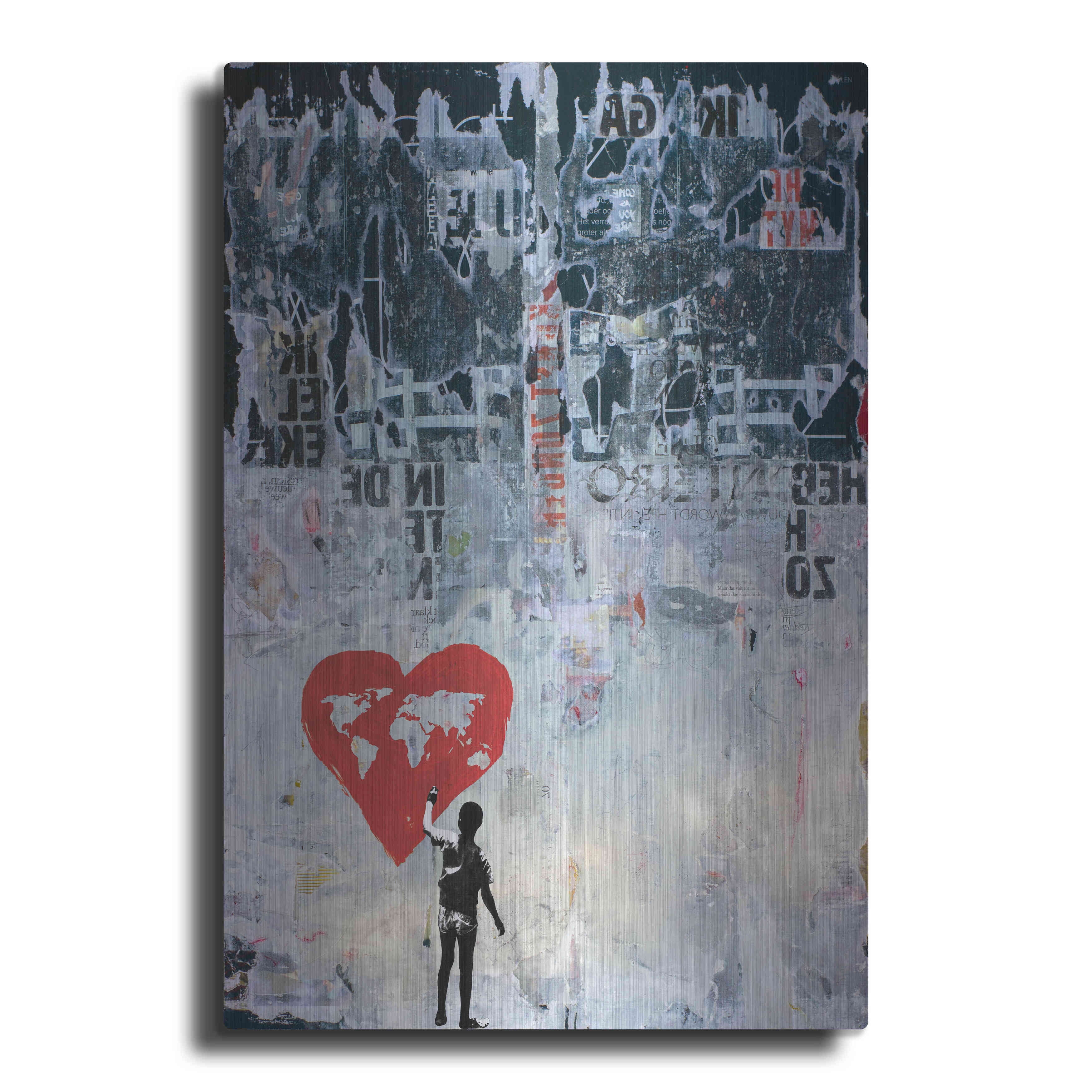 Luxe Metal Art 'Wild World' by DB Waterman, Metal Wall Art, 24"x36 ...