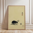 Beetle Silhouette Poster, Minimal Ink Print, Asian Decor, Zen Artwork ...