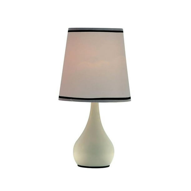 Ore International 15" Modern Touch Lamp, Black - Walmart.com