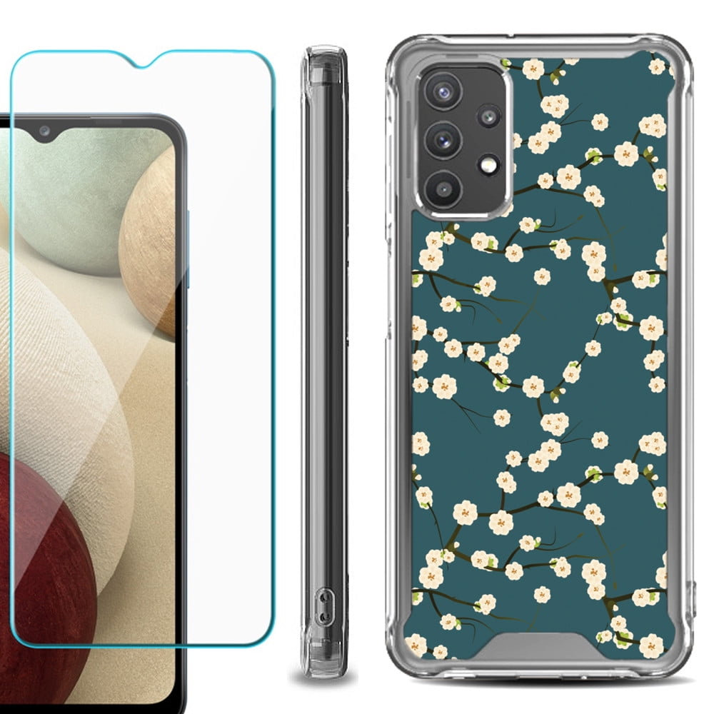Shockproof Bumper Phone Case for Samsung Galaxy A32 5G, with Tempered ...